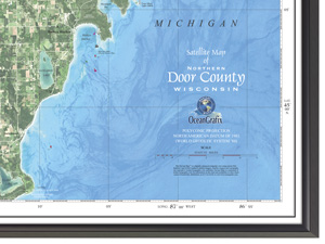 Nautical Charts Online - Chart Door_County, WI, Door County Navisat Map